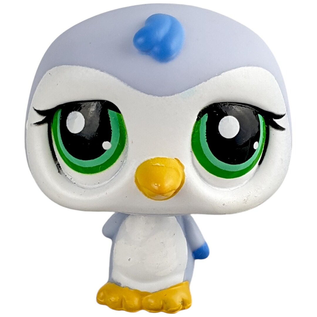 LPS #1527 PENGUIN Bird Vintage Littlest Pet Shop 2006 Hasbro Blue White ...