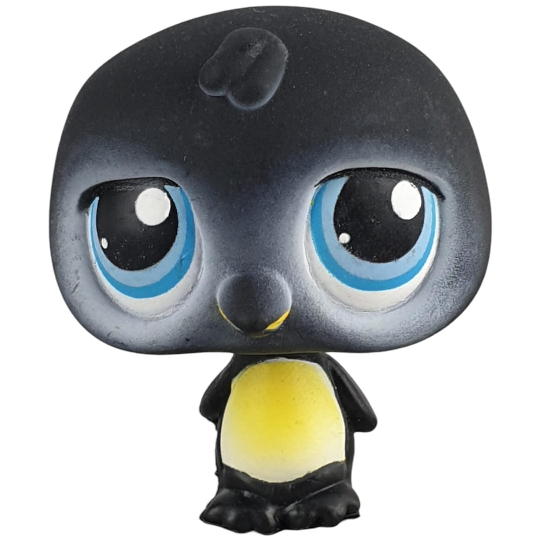 Vintage LPS #389 PENGUIN Littlest Pet Shop 2006 Hasbro Black Yellow ...