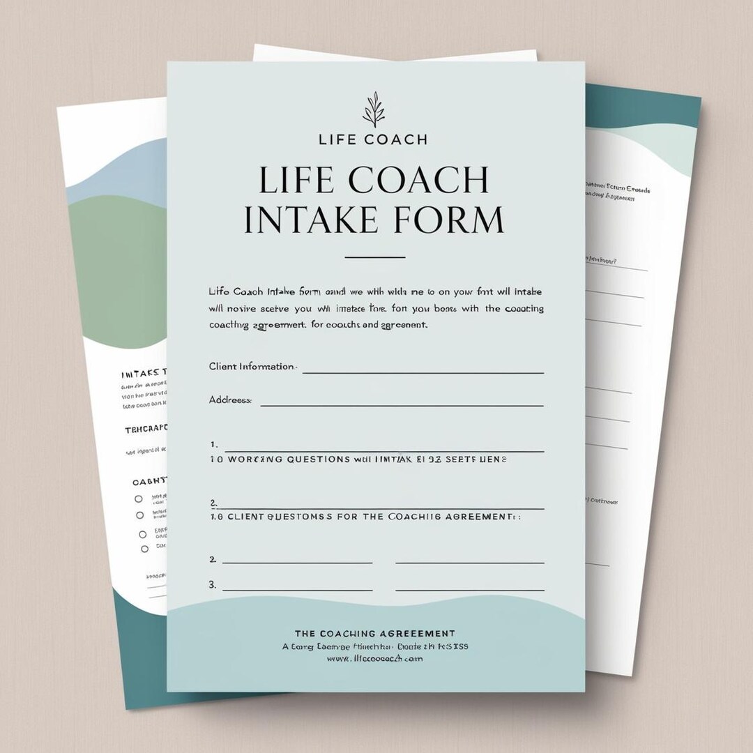 Editable Counseling Intake Form and Informed Consent Template for ...