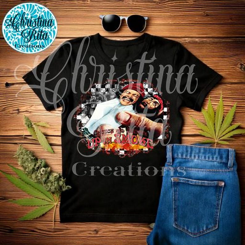 Digital File Only: Cheech in Chong up in Smoke, PNG File, DTF, 420 ...