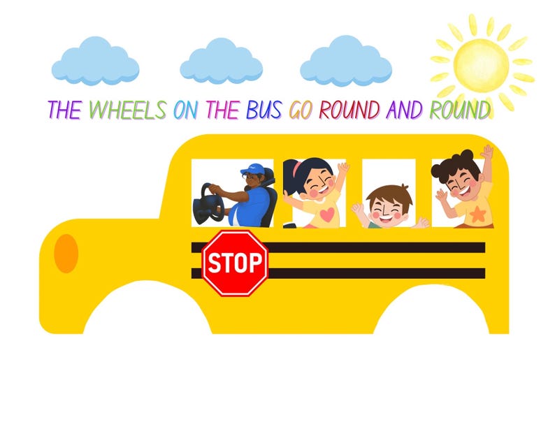 Wheels on the Bus Handprint Craft! - Etsy