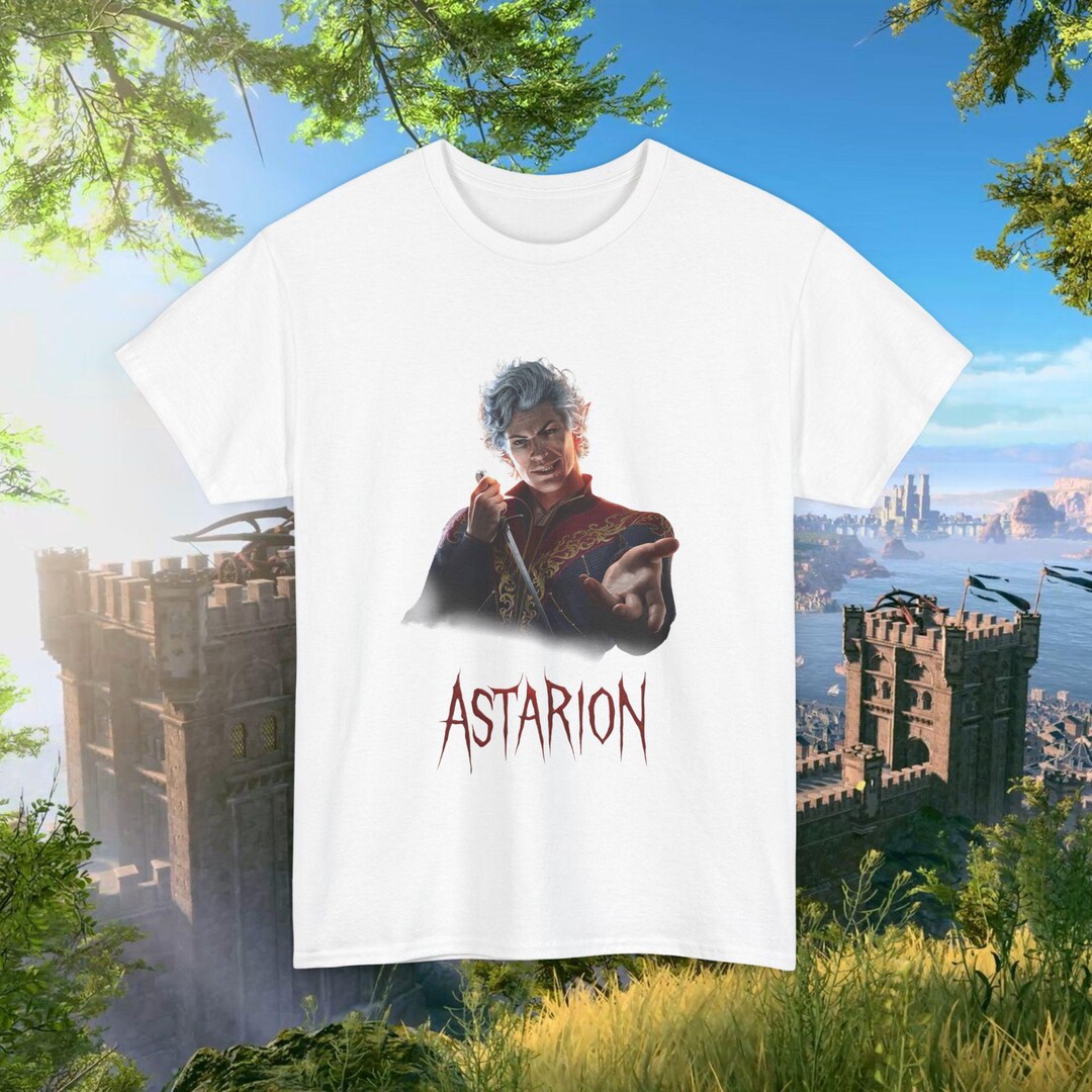 Astarion Baldur's Gate 3 T-shirt Vampire Spawn Fan Tee, BG3 Game ...