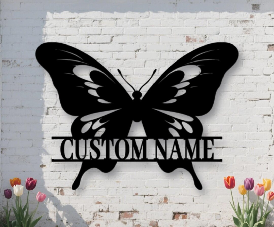 Custom Butterfly Metal Sign – Butterfly Led Sign – Nursery Decor – Last ...