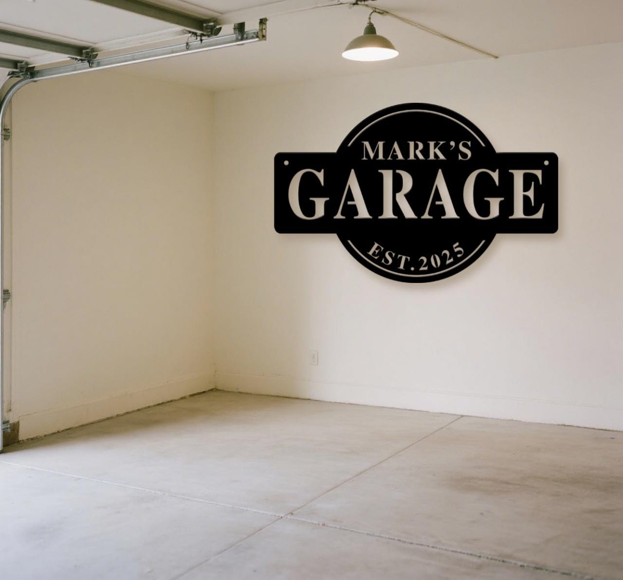 Personalized Metal Garage Sign – Custom Name Plaque, Handyman Sign ...