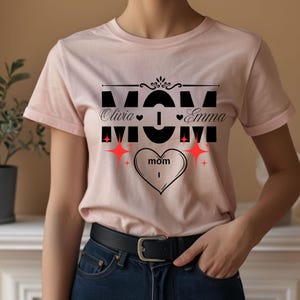 Mom SVG Bundle, Mother's Day Name Split Frame, Customizable Mom Design ...