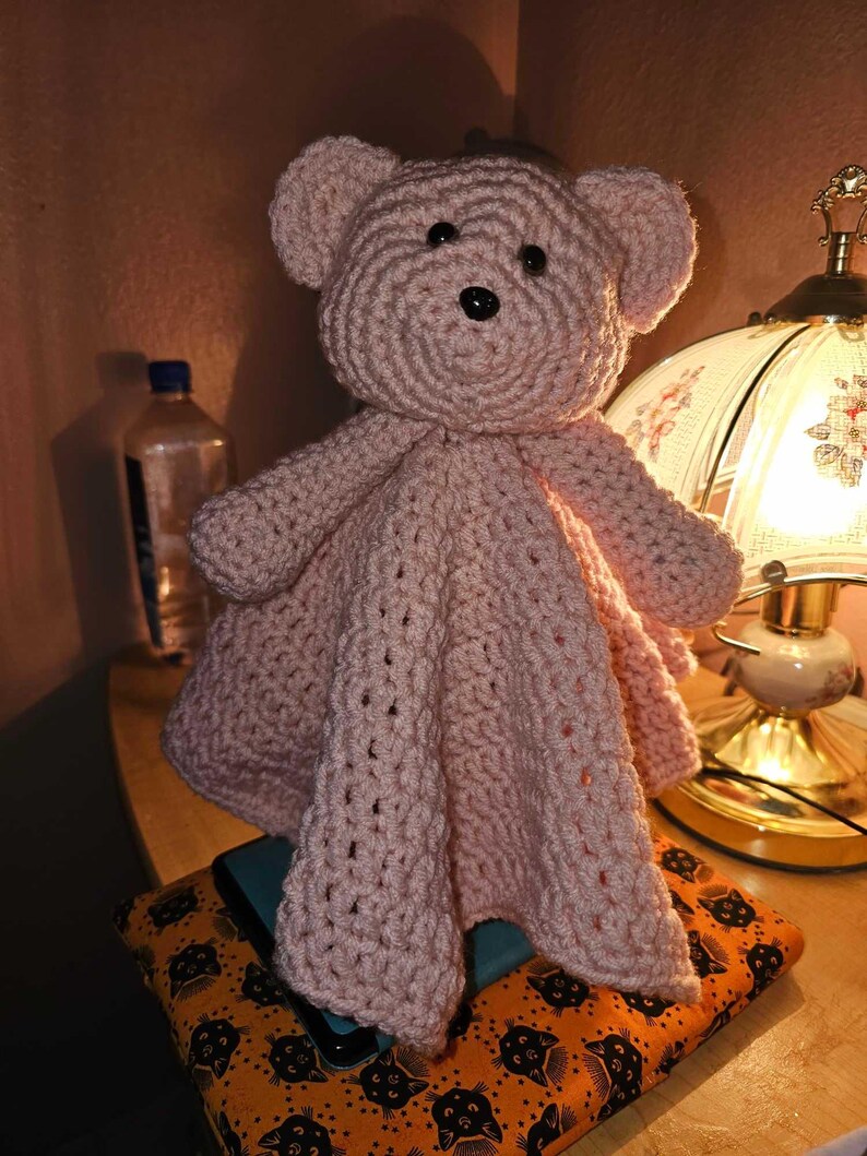 Crochet Teddy Bear Security Blanket Pattern: Easy Amigurumi Lovey (PDF ...