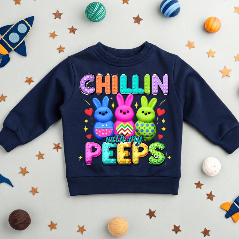 Chilling With My Peeps, Easter Day Digital Art, Easter Bunny PNG ...