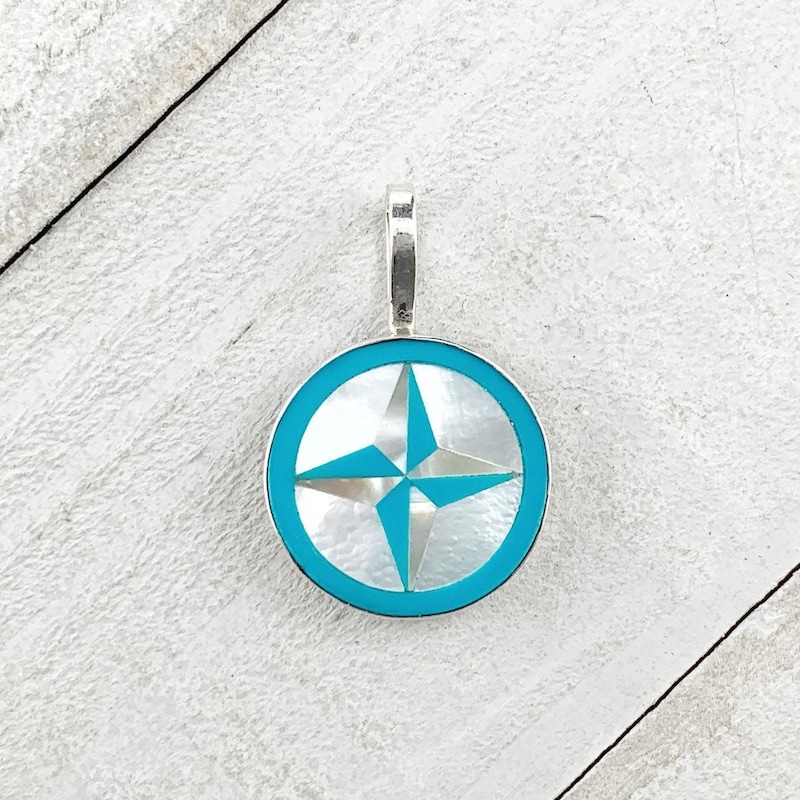 Compass Rose Pendant - Etsy