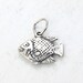 Sunfish Sterling Silver Charm Small Fish Pendant | Etsy
