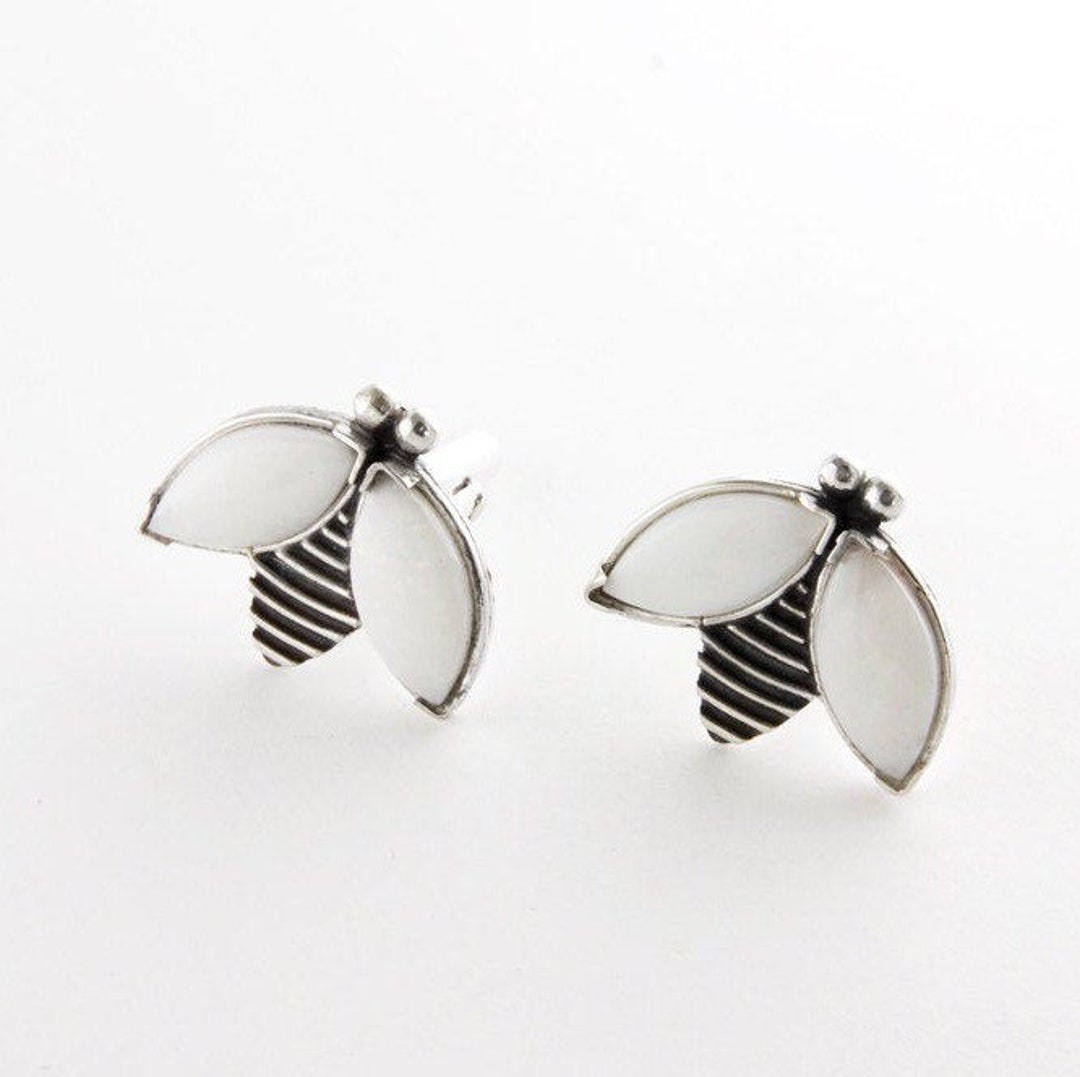Opal Bee Cufflinks: Sterling Silver Bumblebee Jewelry - Etsy