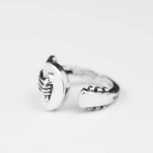 Adjustable Guitar Ring in Sterling Silver, Bass Guitar Sterling Silver ...