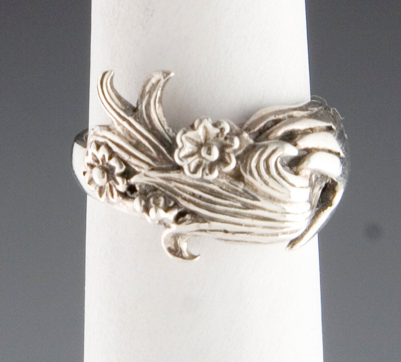 Handful of Flowers Sterling Silver Ring Floral Ring Flower | Etsy