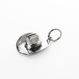 Cowboy Hat Sterling Silver Charm Pendant - Etsy