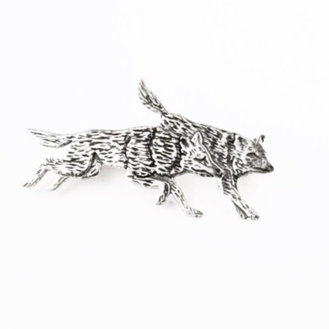 Wolf Pack Sterling Silver Pin - Etsy