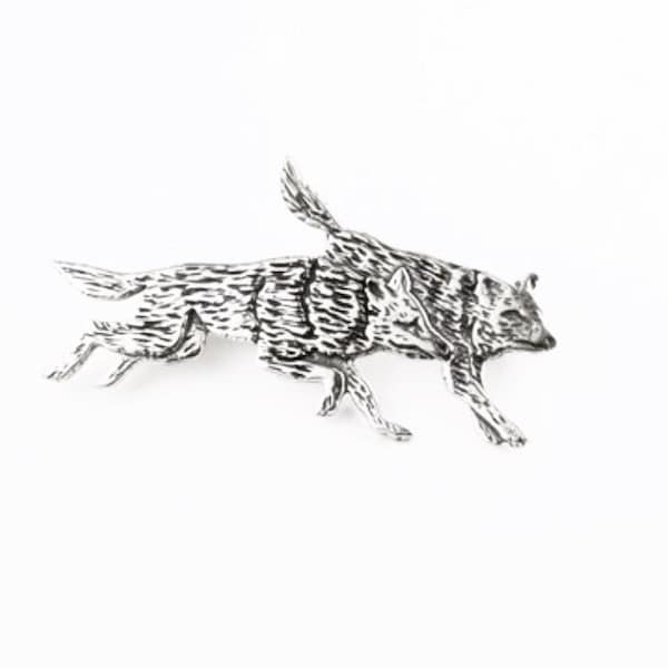 Wolf Pin - Etsy