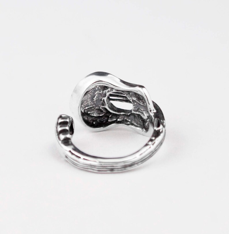 Adjustable Guitar Ring in Sterling Silver Bass Guitar - Etsy