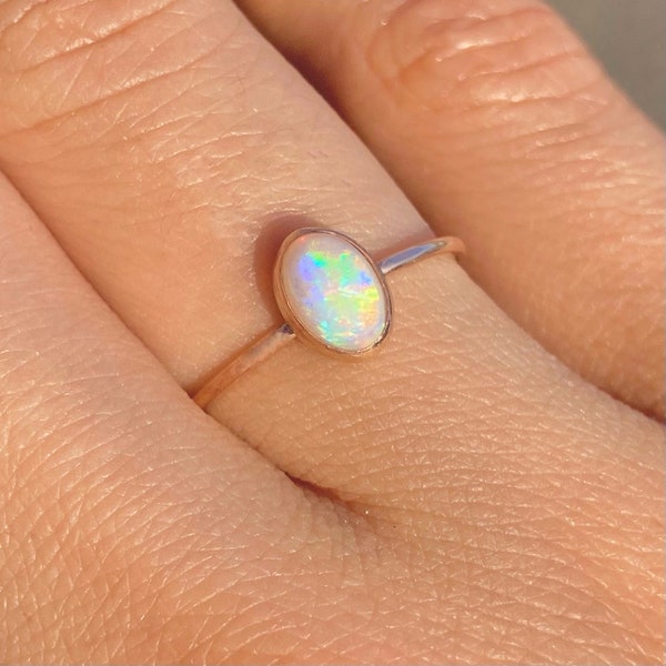Opal Stacking Ring - Etsy