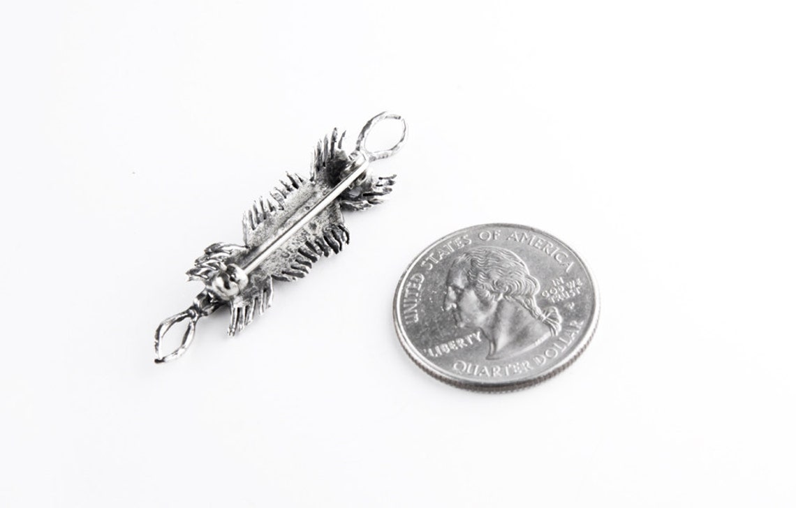 Centipede Sterling Silver Pin, Animal Jewelry, Silver Brooch - Etsy