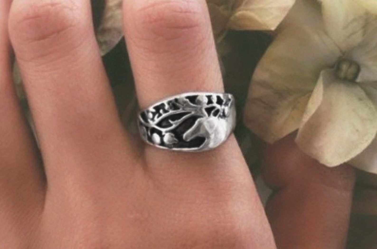 Scythian Stag Sterling Silver Ring Scythian Deer Ring in - Etsy