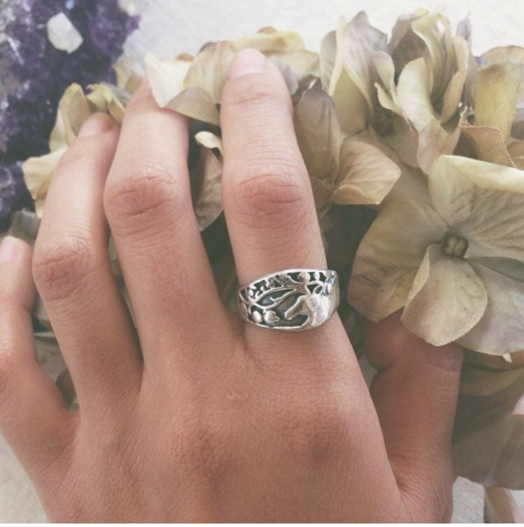 Scythian Stag Sterling Silver Ring Scythian Deer Ring in - Etsy UK