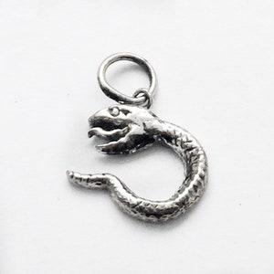 Snake Charm in Sterling Silver - Etsy