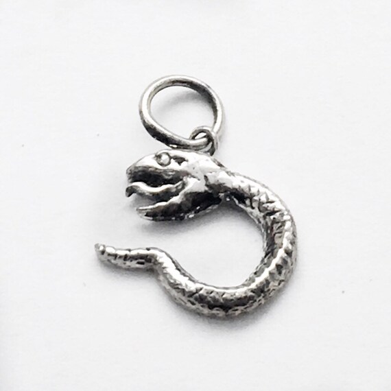 Snake Charm in Sterling Silver | Etsy