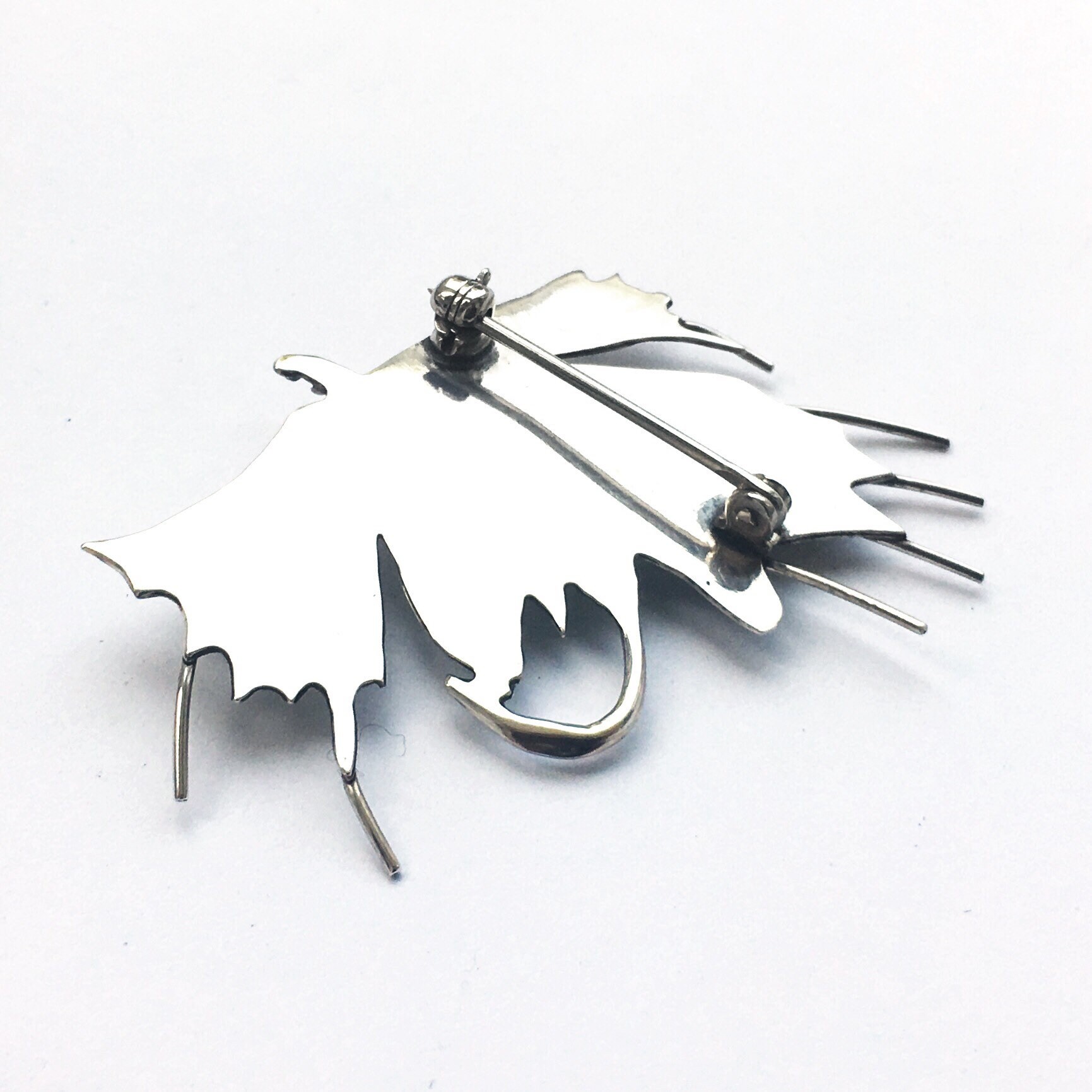 Fly Fishing Sterling Silver Lure Brooch With Carnelian - Etsy