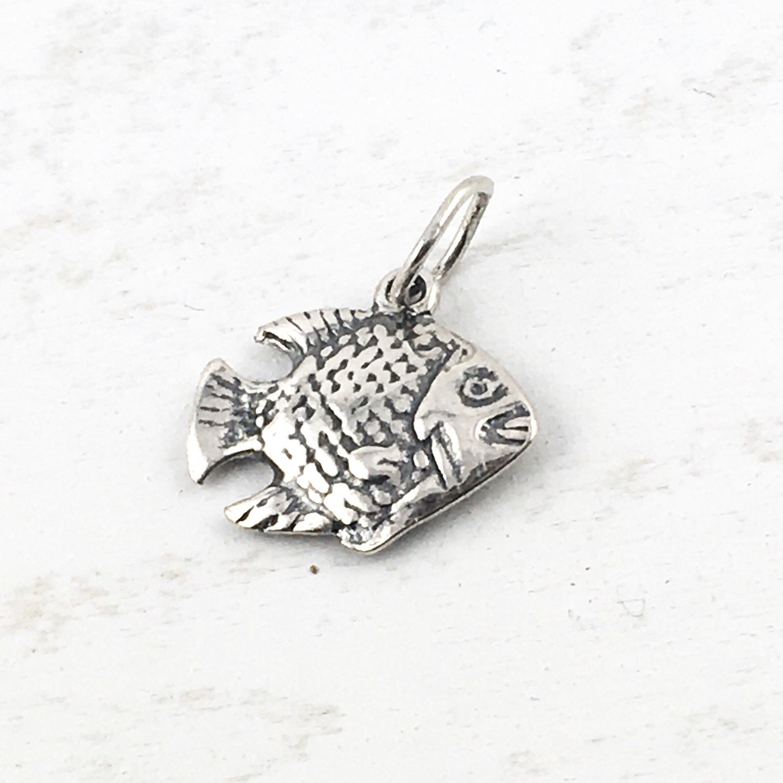 Sunfish Sterling Silver Charm Small Fish Pendant - Etsy