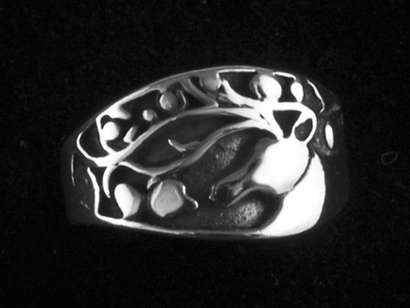 Scythian Stag Sterling Silver Ring: Vintage Style Ring, Spirit Animal ...