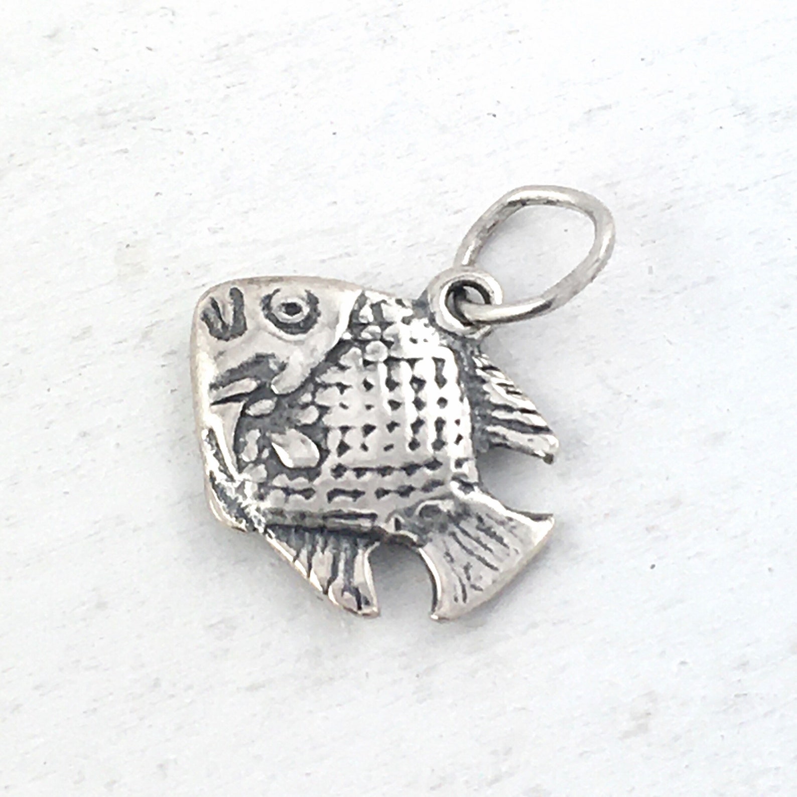 Sunfish Sterling Silver Charm Small Fish Pendant - Etsy
