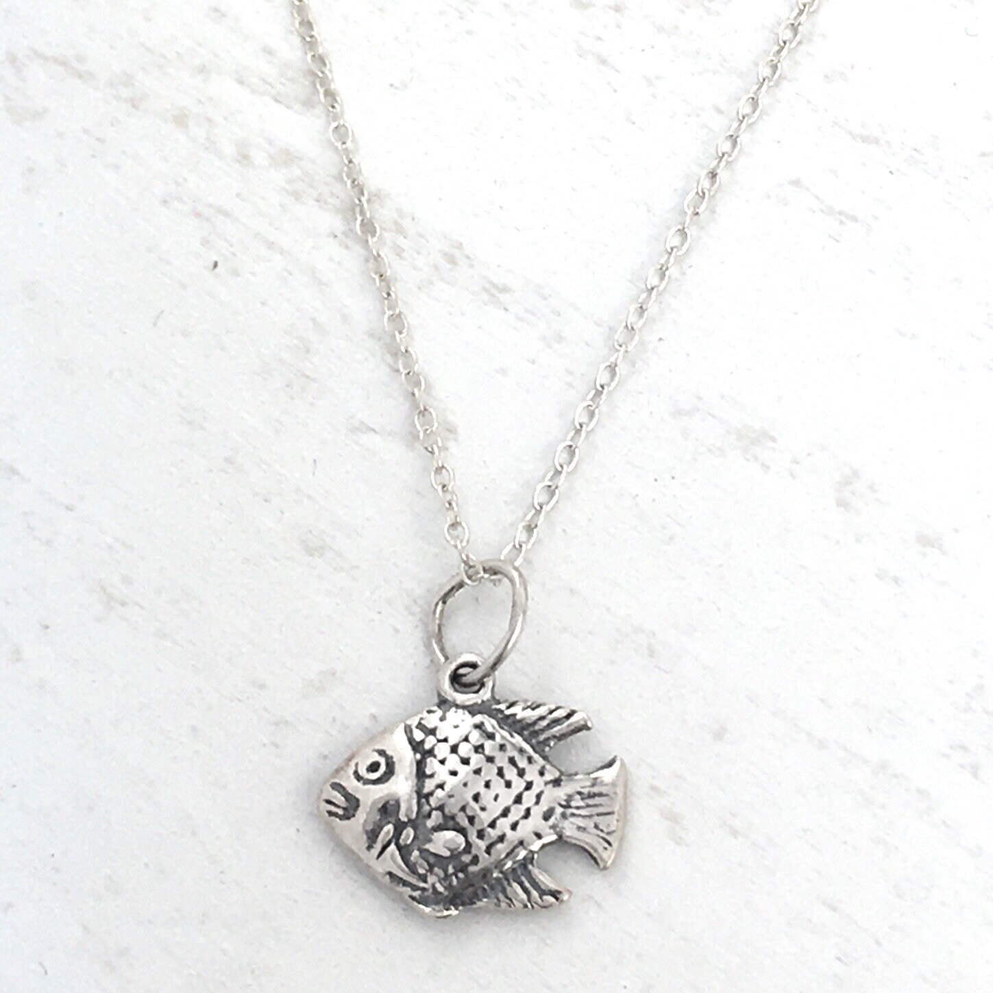 Sunfish Sterling Silver Charm Small Fish Pendant | Etsy