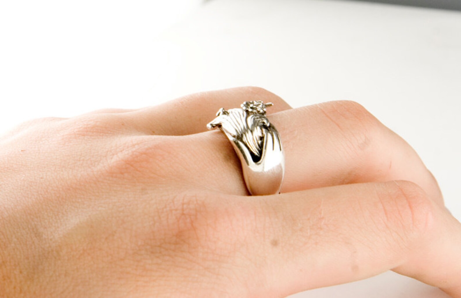 Handful of Flowers Sterling Silver Ring Floral Ring Flower | Etsy