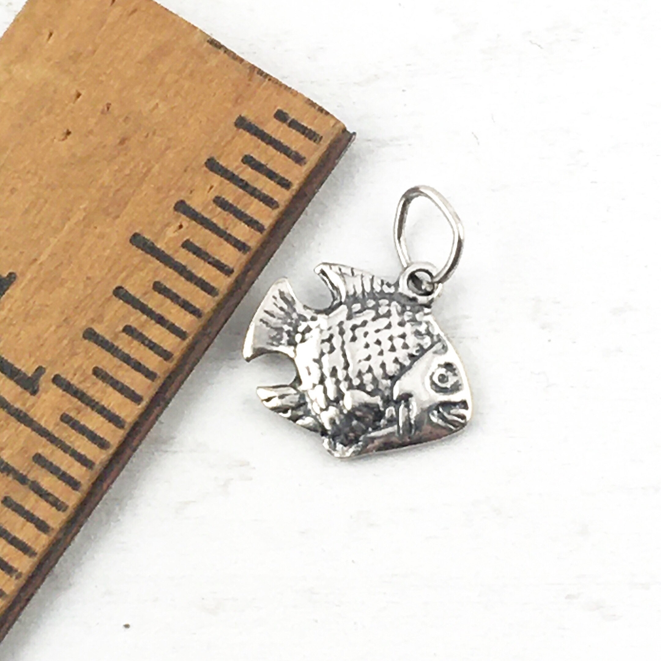 Sunfish Sterling Silver Charm Small Fish Pendant | Etsy