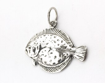 Sunfish Sterling Silver Charm Small Fish Pendant | Etsy