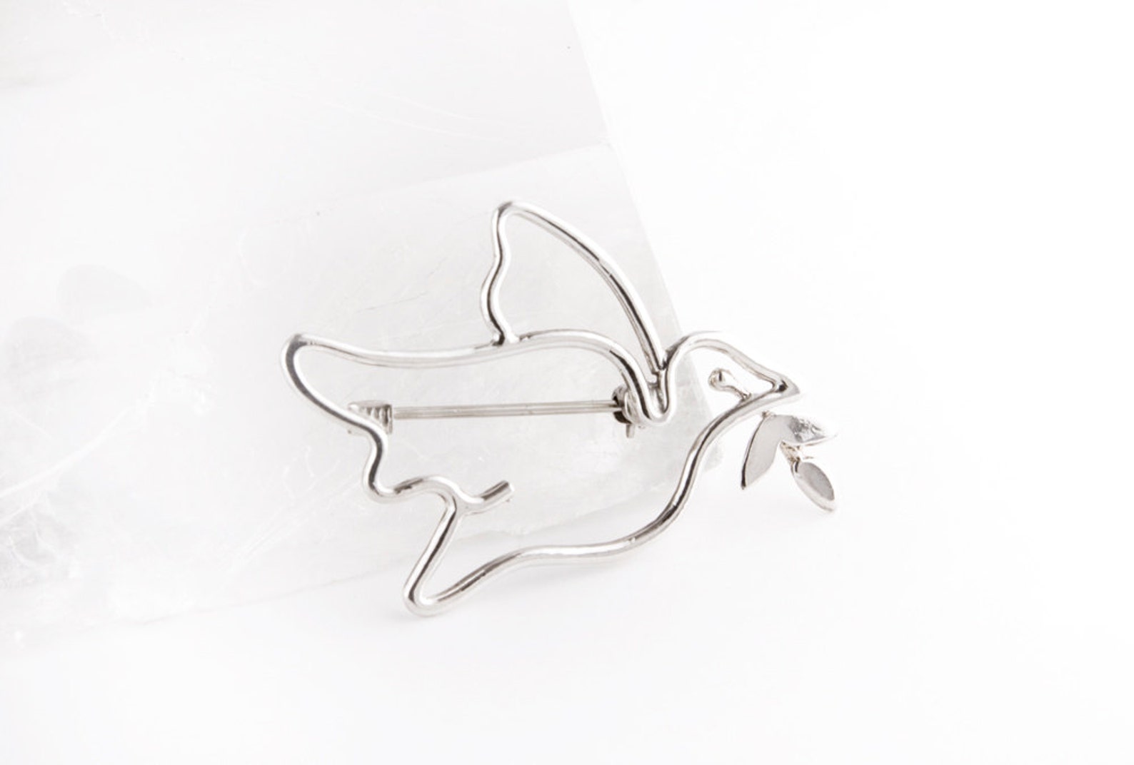 Peace Dove Sterling Silver Pin Brooch Silver Dove Pin | Etsy