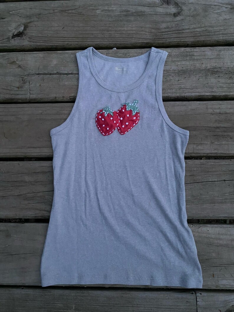 Strawberry Tank Patchwork - Etsy