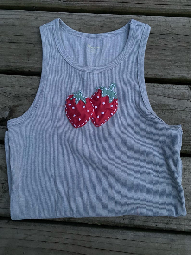 Strawberry Tank Patchwork - Etsy