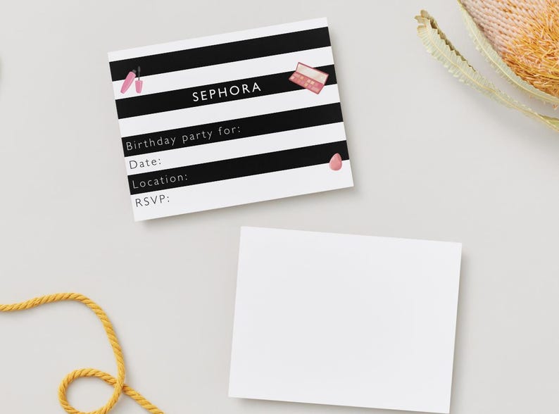 Sephora-inspired, Cosmetic, Skincare, Makeup-inspired Digital Birthday ...