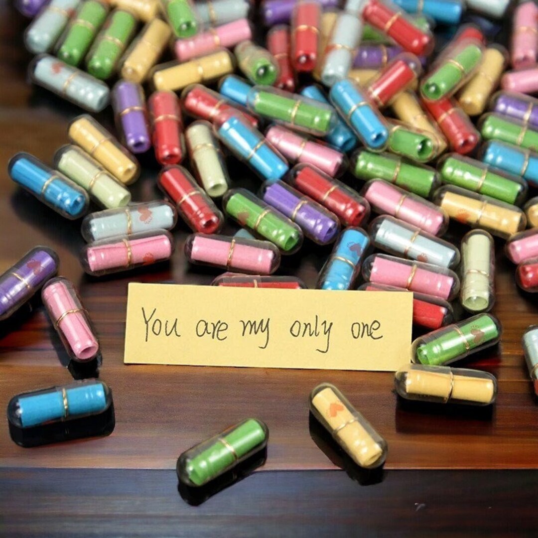 100pcs Mini Message Capsules, Love Note Capsules, Message Capsules ...