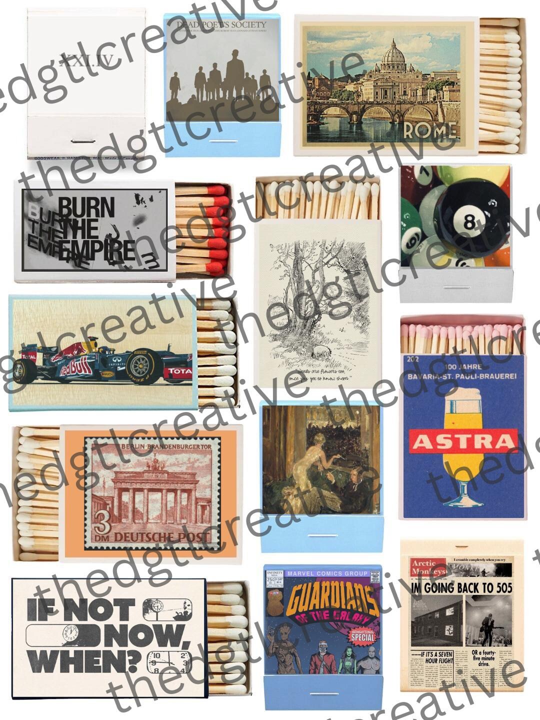 Custom-made Matchbox Style Poster - Etsy