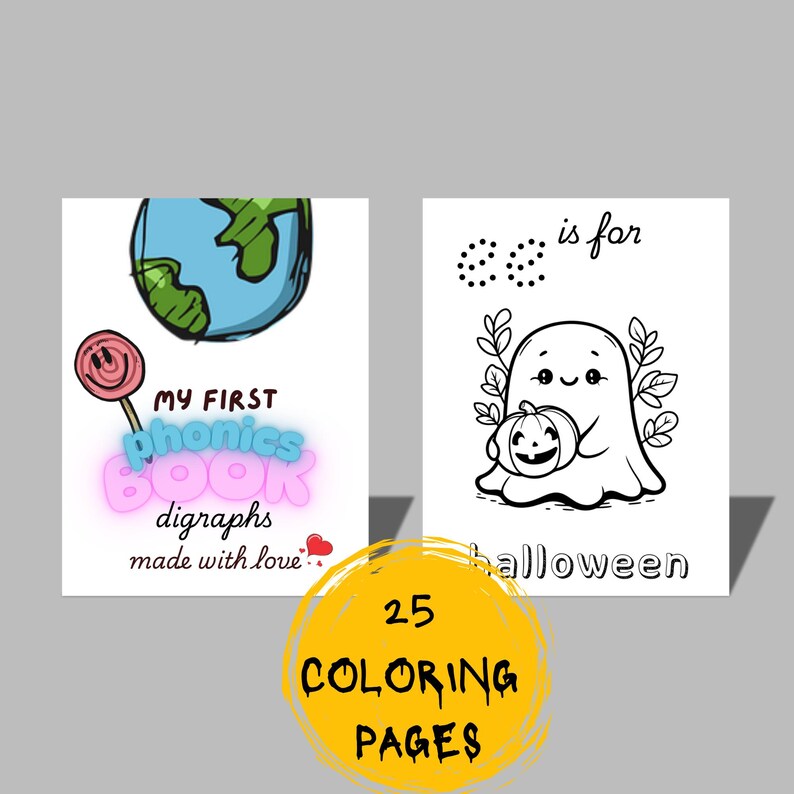 Phonics Fun: Digraphs Tracing & Coloring Book for Kids - Etsy