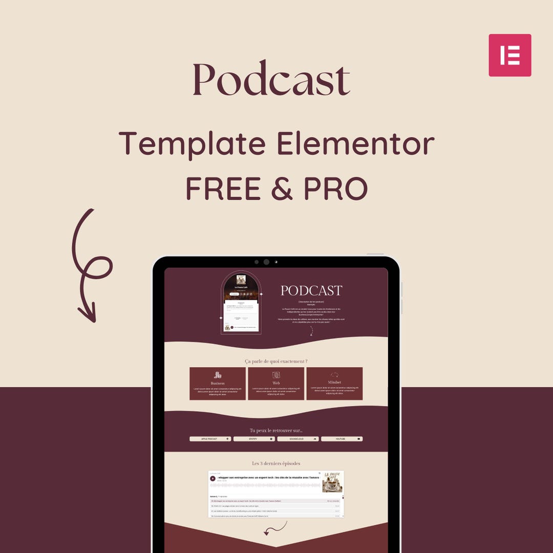 Elementor Template (free and Pro) to Share Your Podcast on Your ...