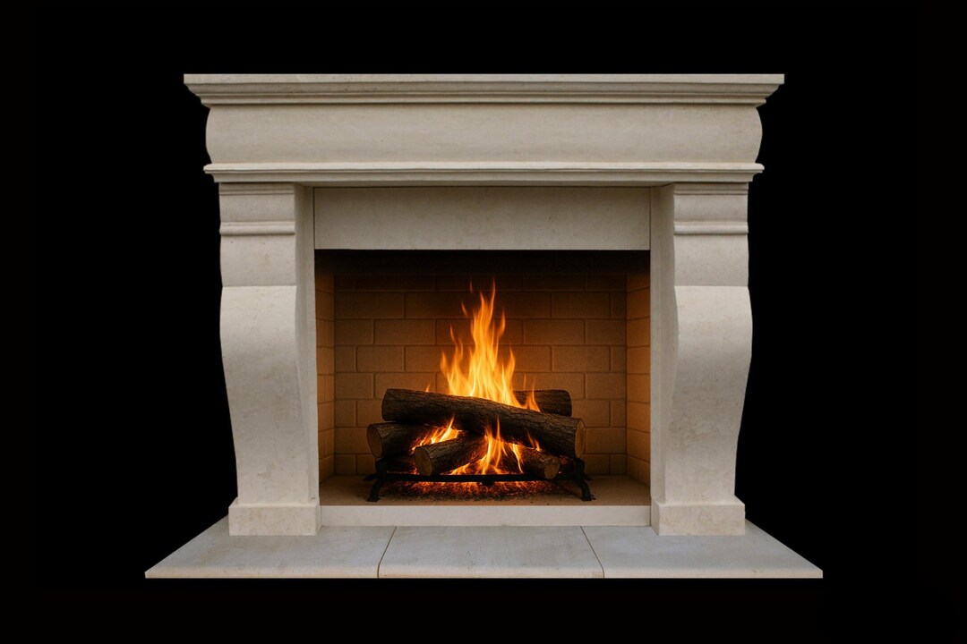 Celtic Fireplace Mantel – Hand-carved Limestone or Cantera | Curved ...