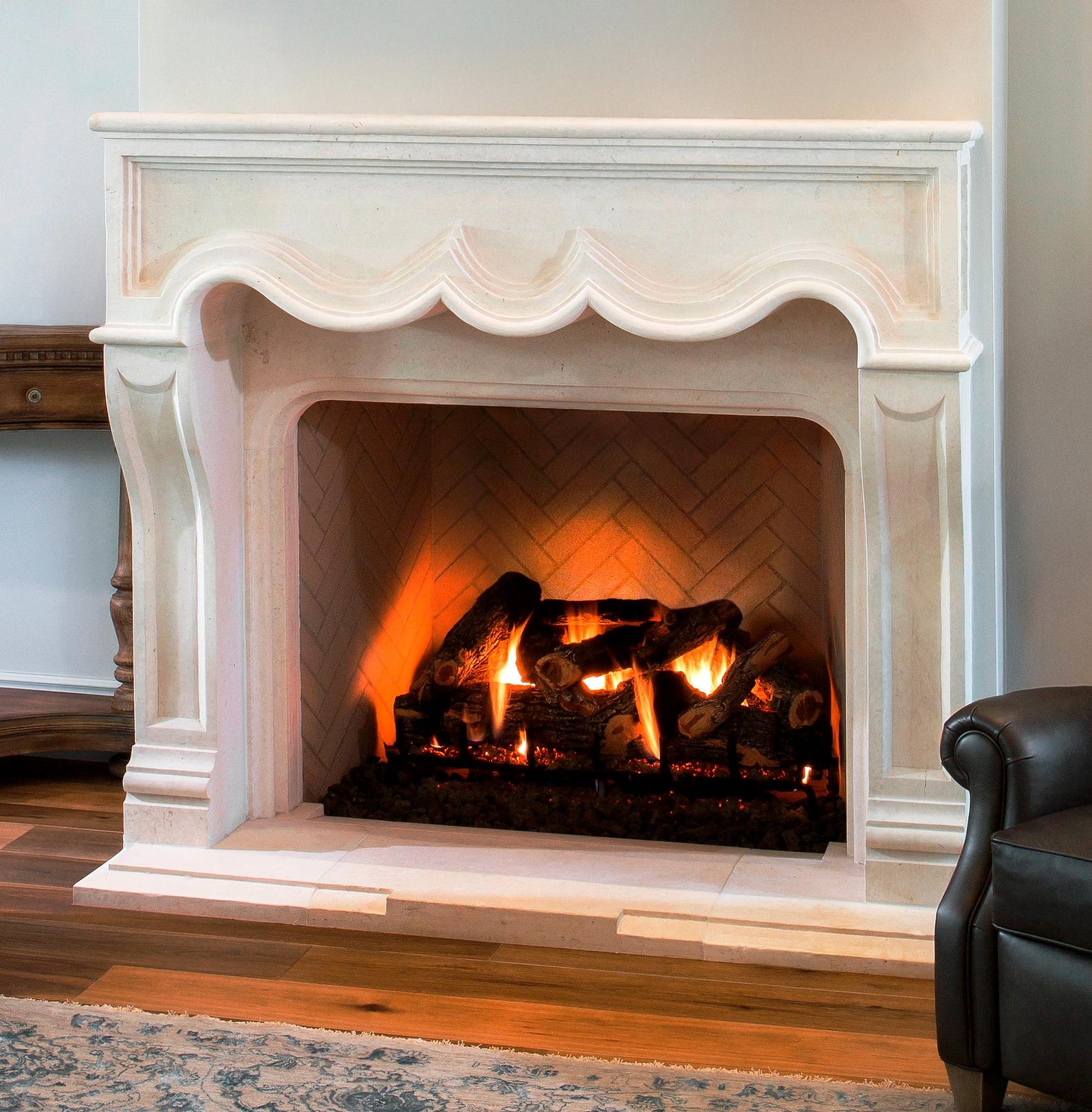 Eastern Sultan Fireplace Mantel – Hand-carved Limestone or Cantera ...