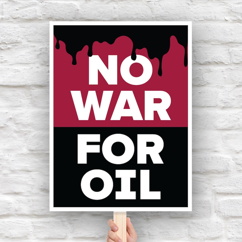 Protest Sign No War - Etsy