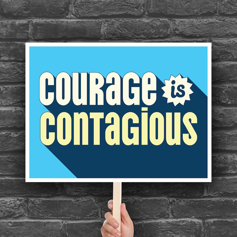 Courage Sign - Etsy