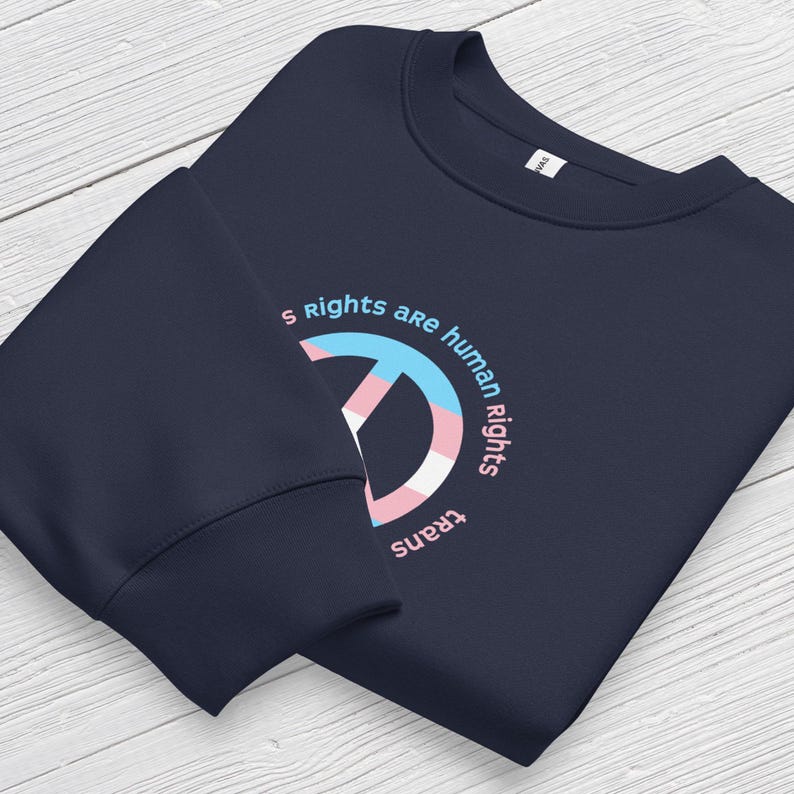 Trans Rights, Human Rights, Peace Symbol Sweatshirt | Pride, Equality ...