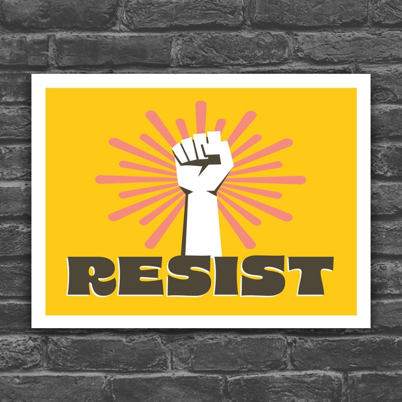Resist Protest Signs - Etsy