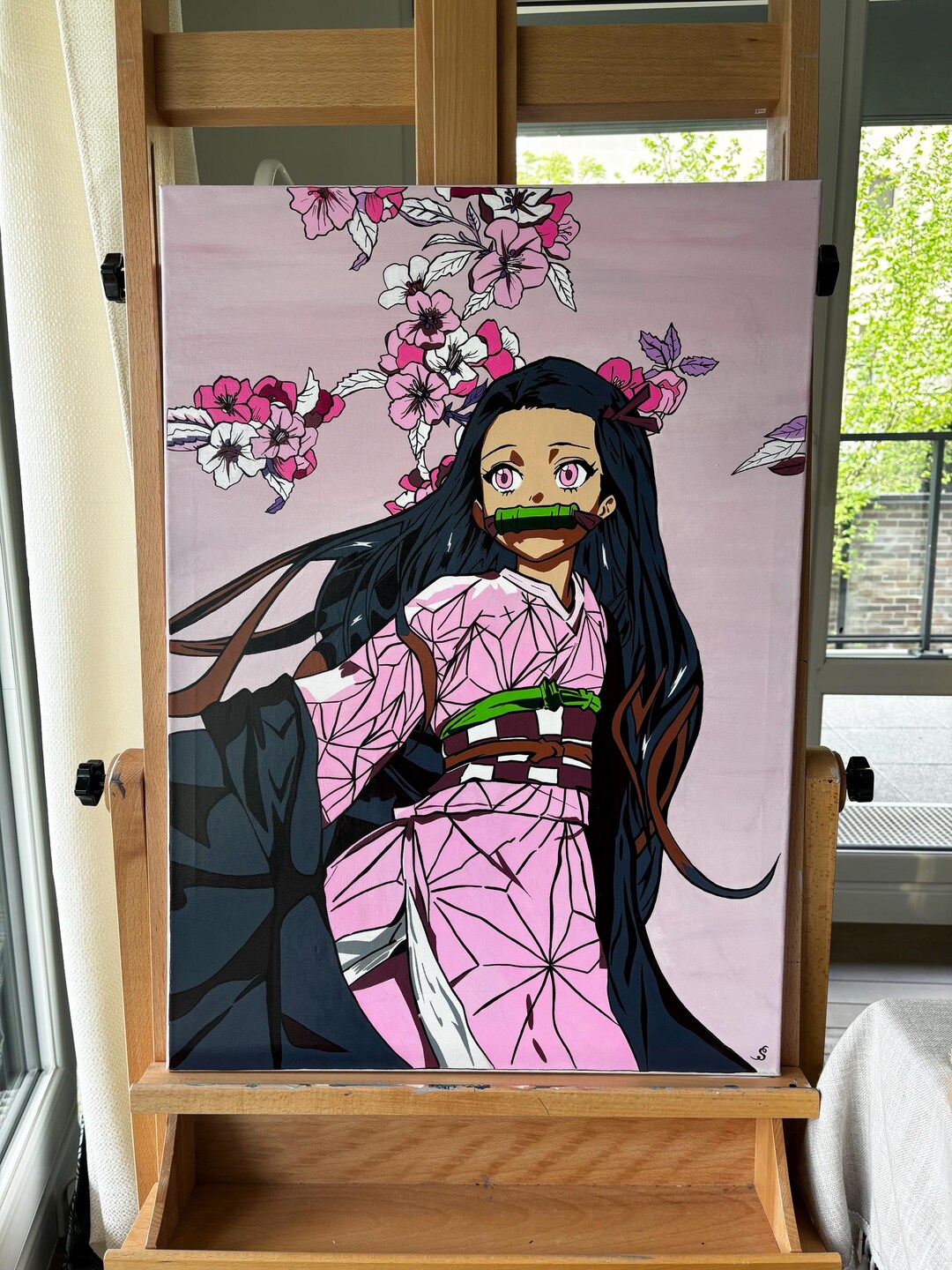 Nezuko Kamado Canvas Painting - Etsy