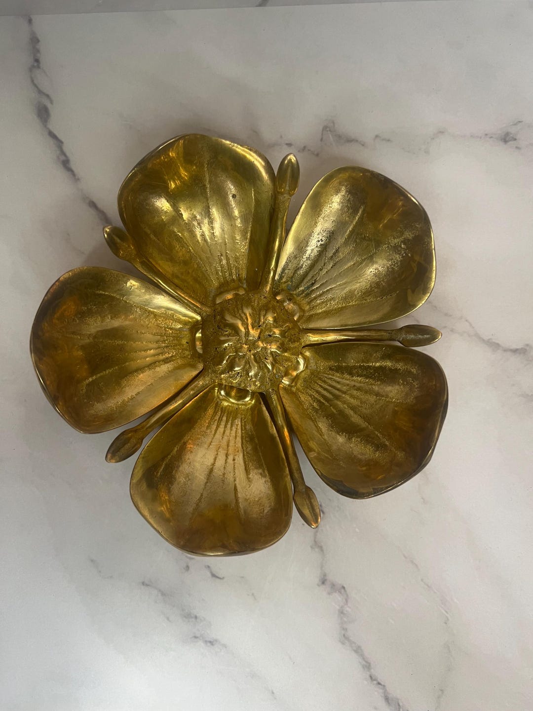 Vintage Brass Flower Removable Petals Ashtray MCM Individual Party Ashtrays - Etsy